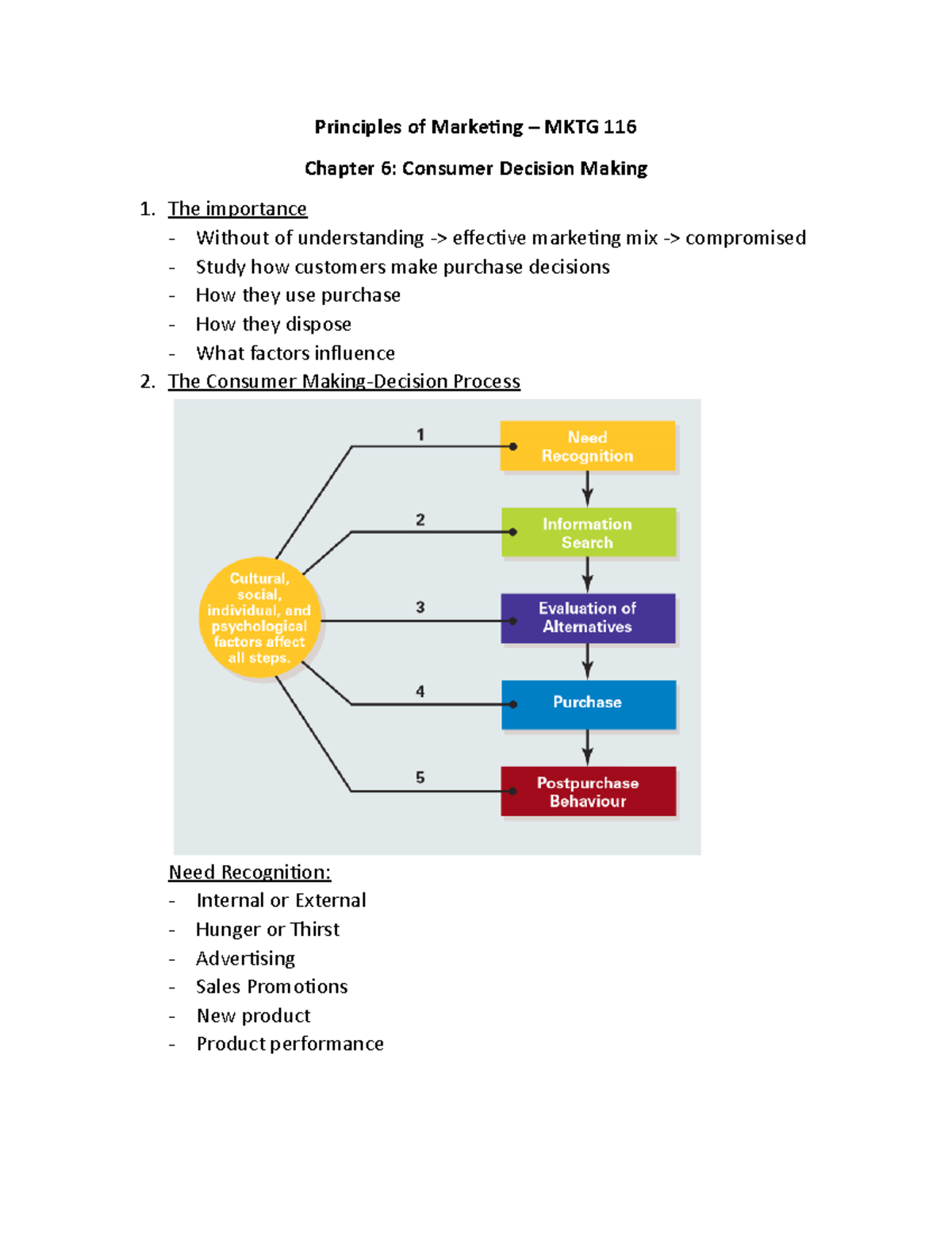 Principles of Marketing - MTKG 116 - Chapter 06 - Principles of ...
