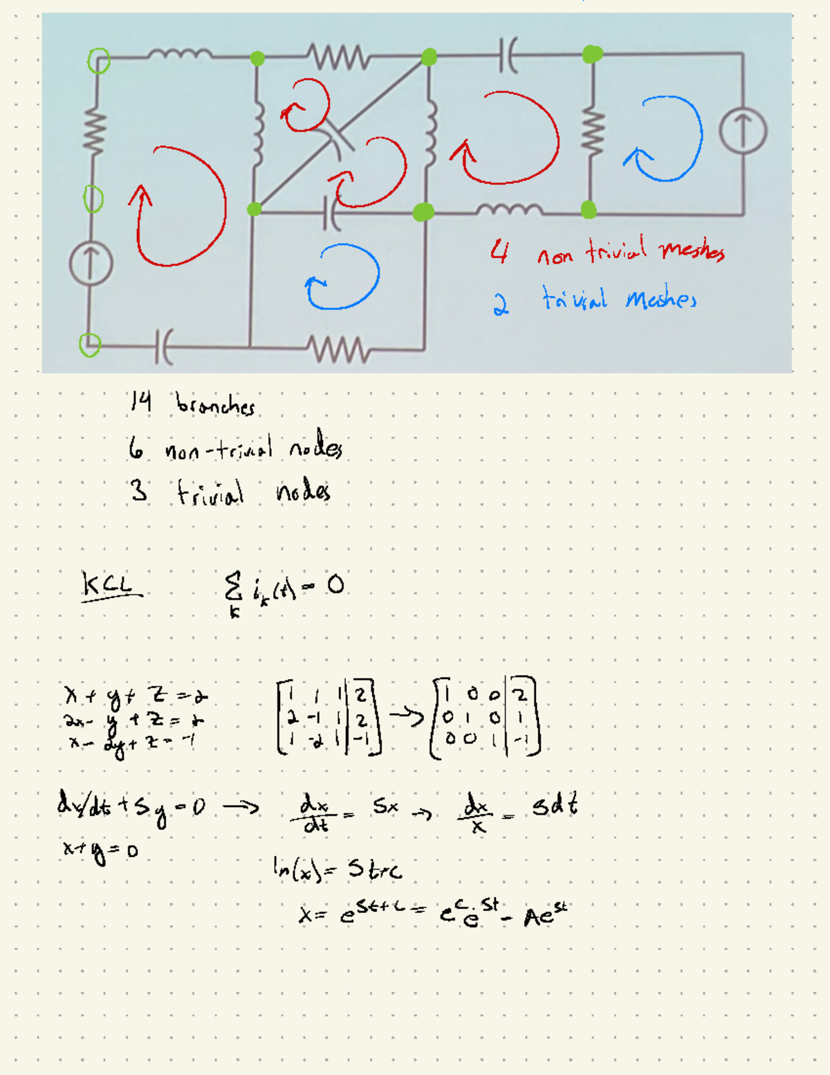 Lecture 3 - Instructor: J. Goldhar - ⑧ ↑ 85. D & orb. 4 non trivial meshes a 2 tivial meshes O ...