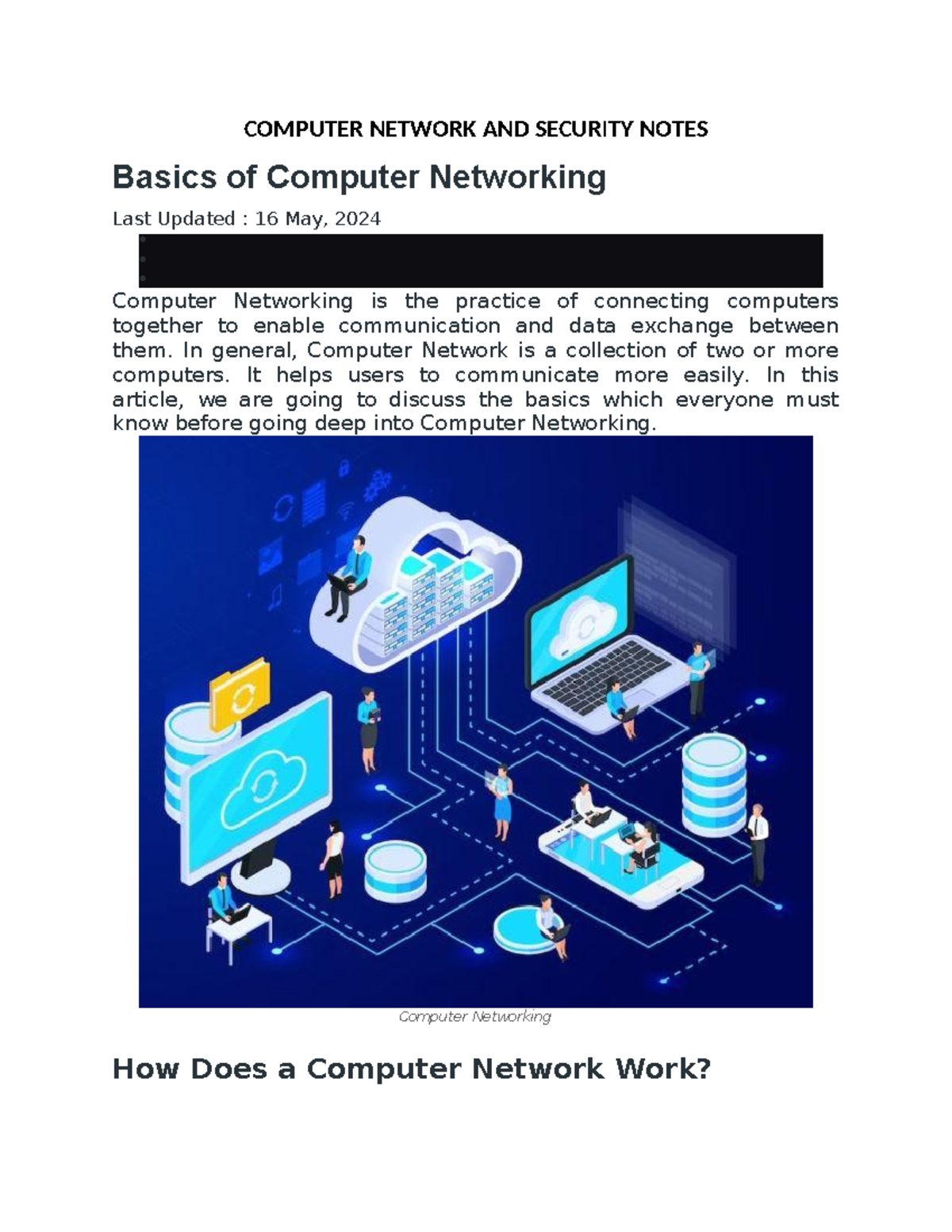 Computer Network And Security Notes Computer Network And Security Notes Basics Of Computer 0697