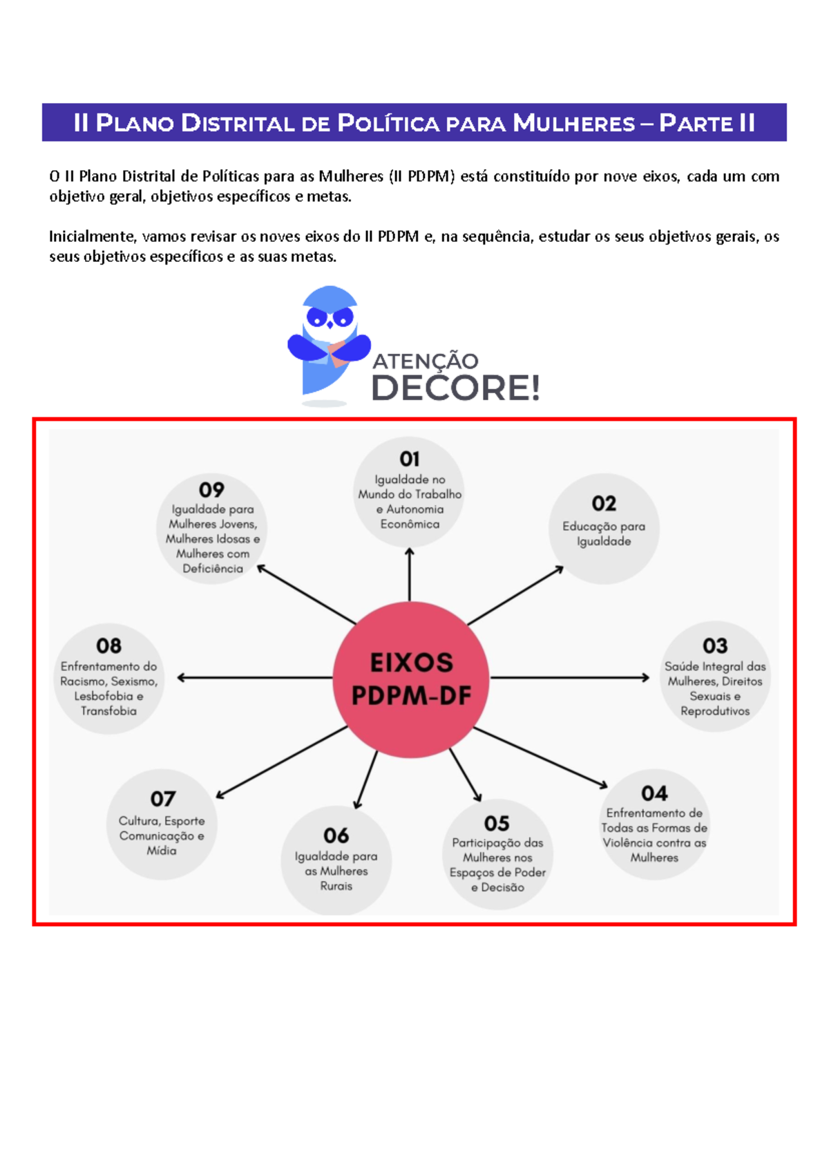 Plano distrital de politicas para as mulheres pdpm parte ii grifado 2a0f - II PLANO DISTRITAL DE ...