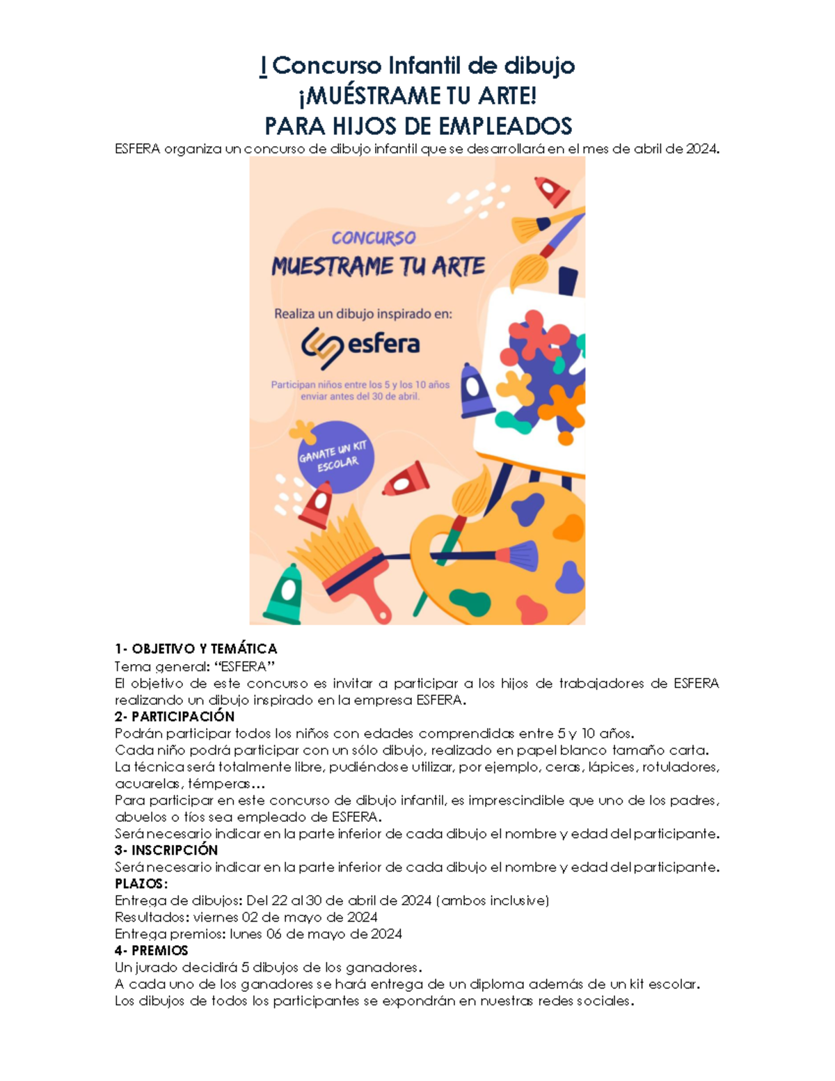 I Concurso Infantil de dibujo - I Concurso Infantil de dibujo ...