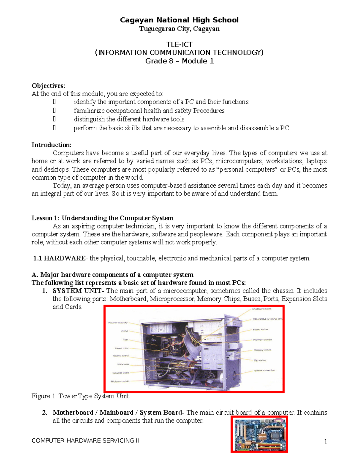 Tle-module-1-grade-8 compress - Cagayan National High School Tuguegarao ...