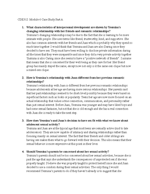 Adolescence Mod 3 - Notes for Module 3 - Landstrome - CDE 312 - Studocu