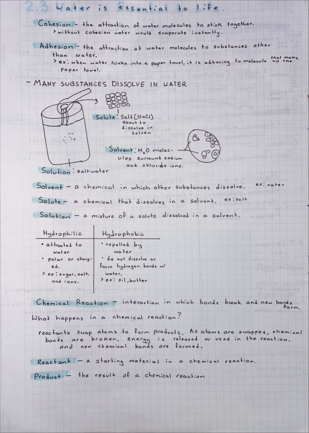 Chapter 2- The Chemistry of Life - BIOL 1408 - Studocu
