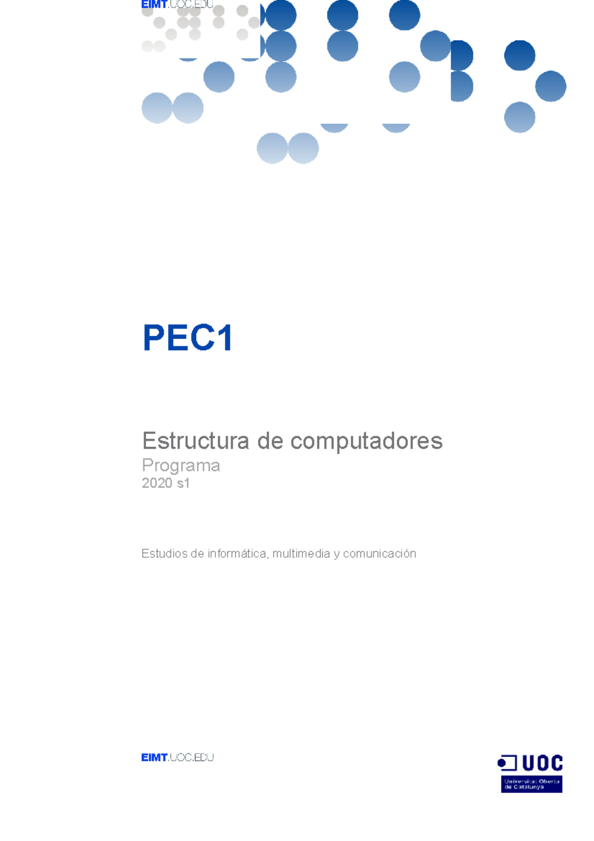 EC sep20 feb21 PEC1 (enunciado) - PEC Estructura de computadores ...