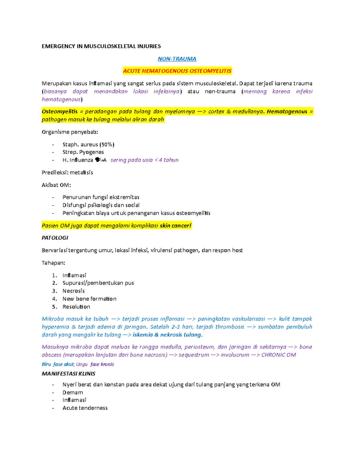 LECT 14 Emergency IN Musculoskeletal Injuries - EMERGENCY IN ...