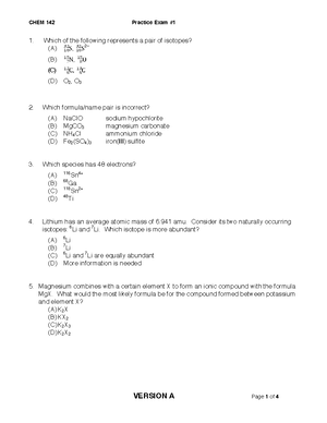 Lab 2 notes TA notes assignment - CHEM 142 - Studocu
