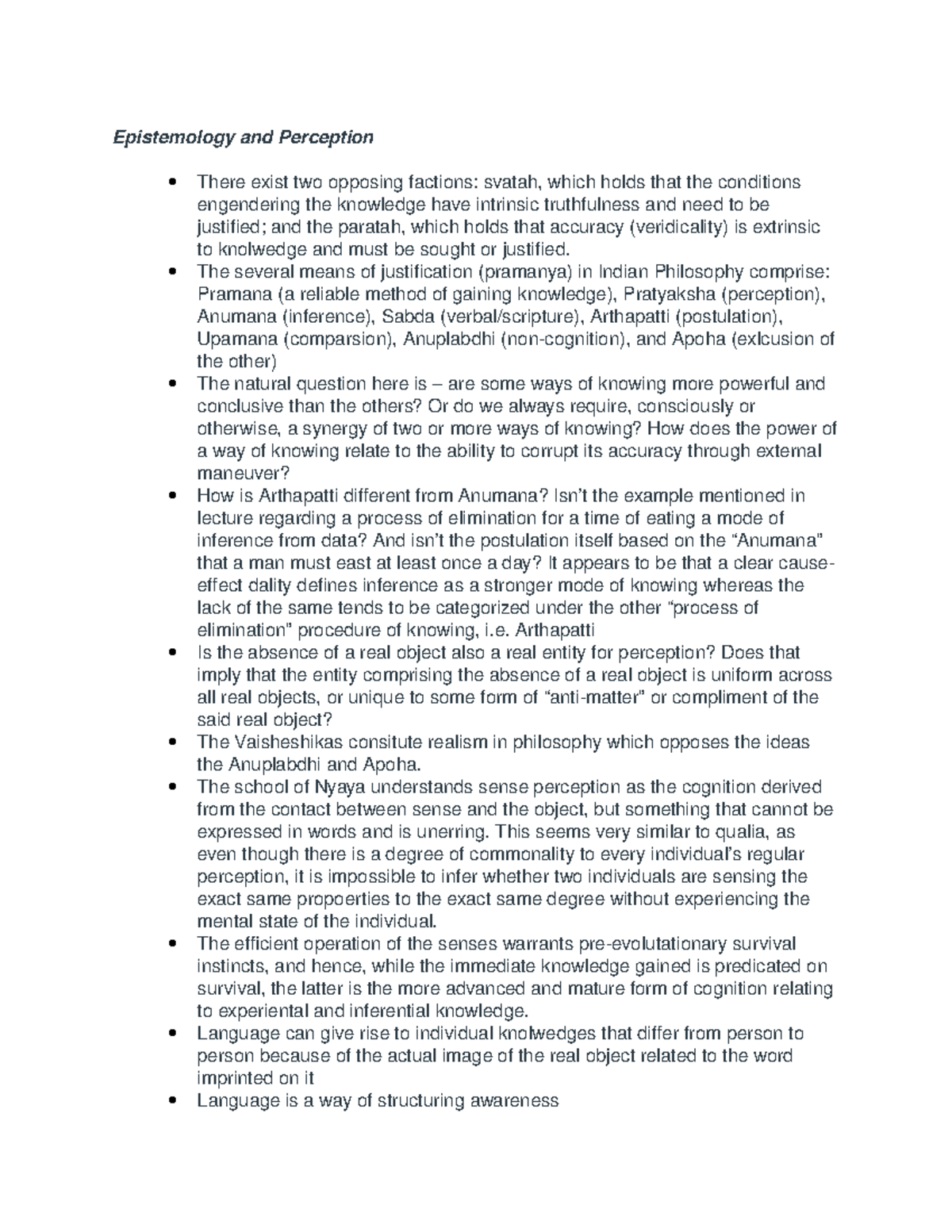 SAST050 Epistemology - Discusses different ways of knowing and ...