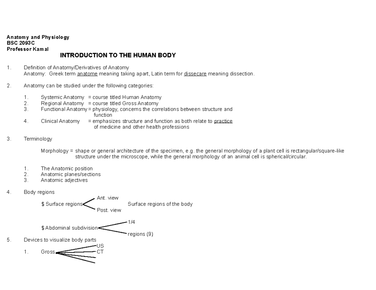 1-Introduction to the Human Body and Review of Cell Biology - Anatomy ...