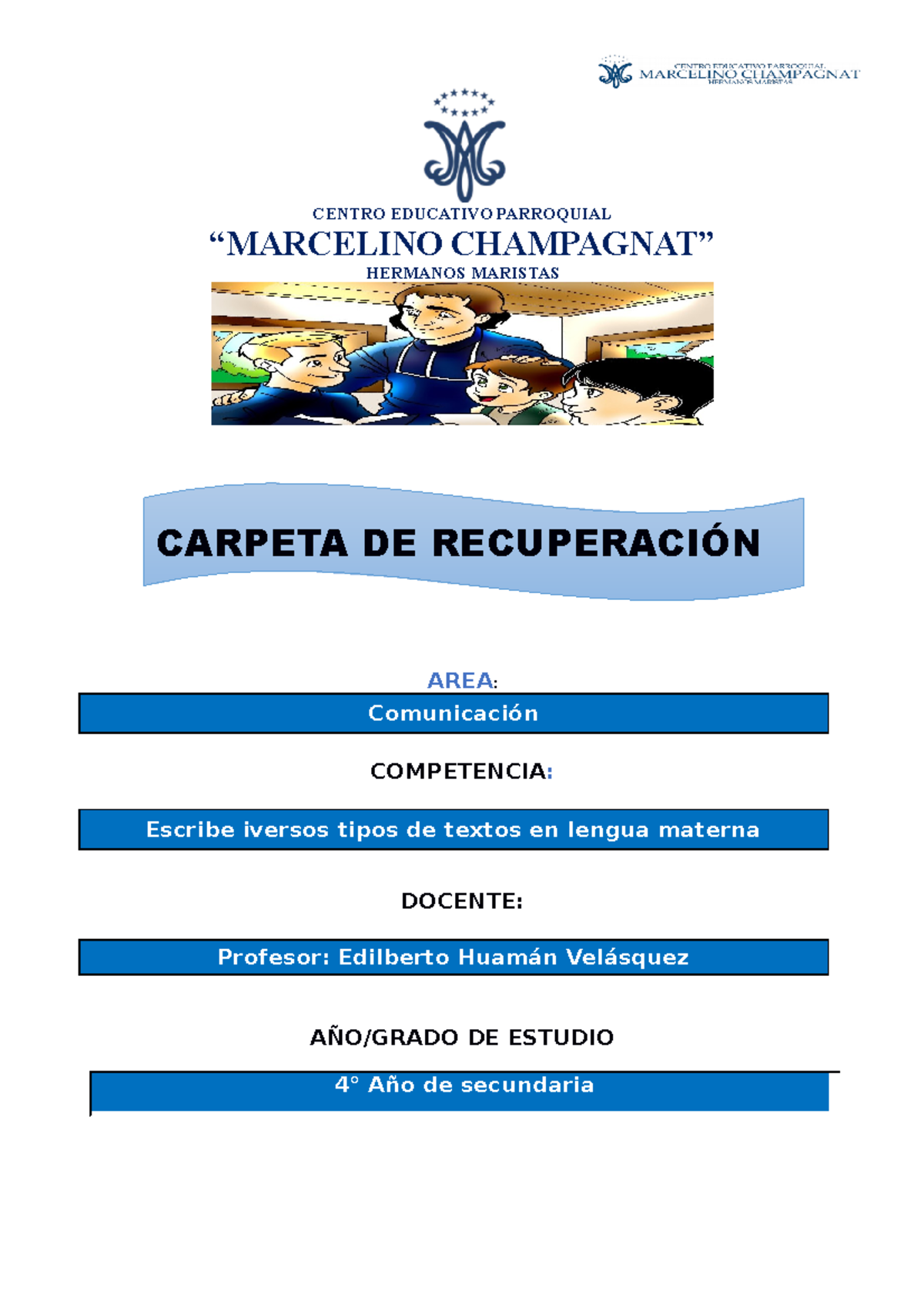 Carpeta Escritura 4 A - estudia sonso - CENTRO EDUCATIVO PARROQUIAL ...