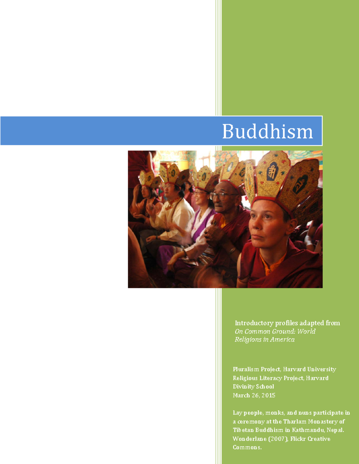 11. Buddhism author Religious Literacy Project - Pluralism Project ...