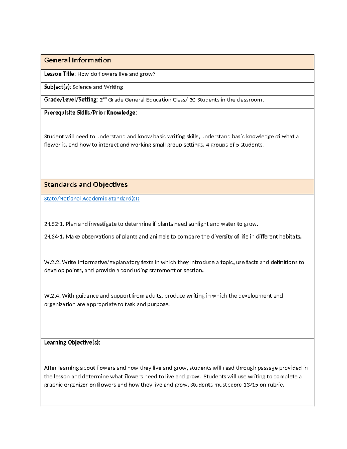 WGU 5E Lesson Plan Template 7.29.24 Revision - General Information ...