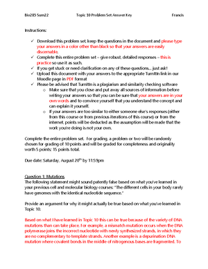 Problem Set Topic 8 - Instructions: ü Download this problem set, keep ...