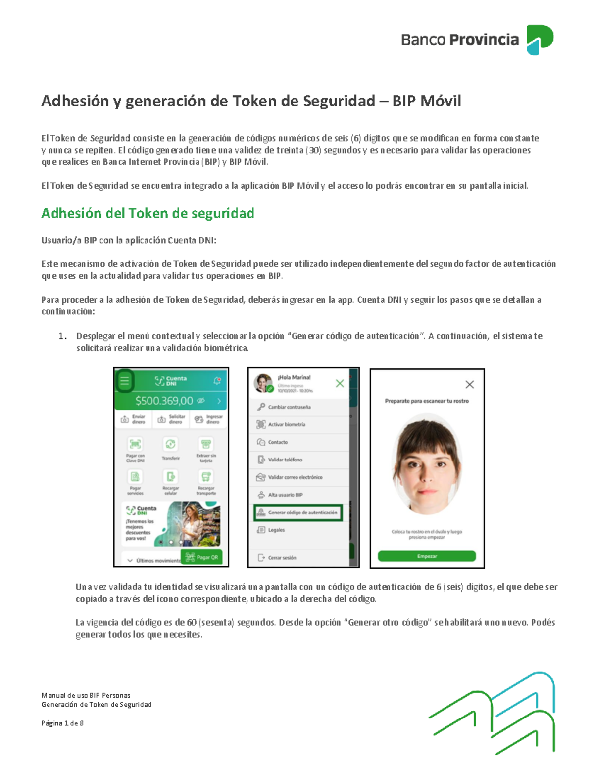 Generacion Token de Seguridad - Manual de uso BIP Personas Generación ...