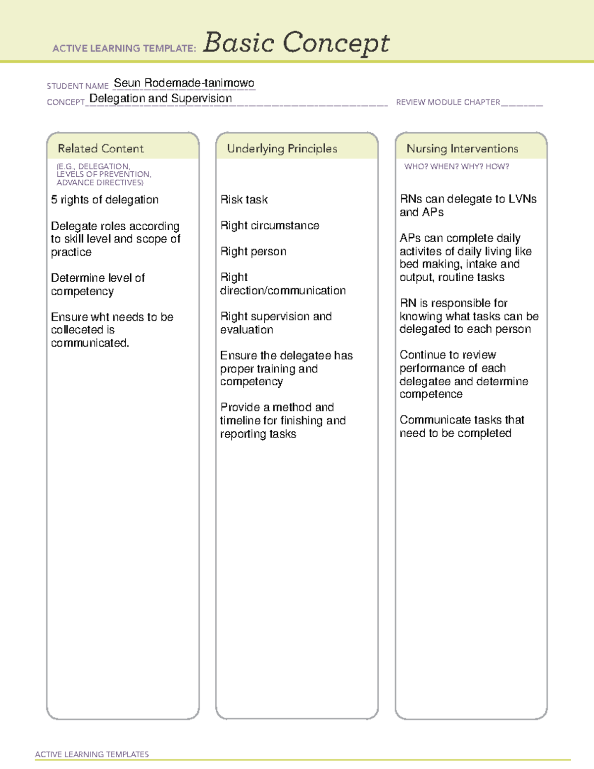 Basic Concept blank - bussines administration - ACTIVE LEARNING ...
