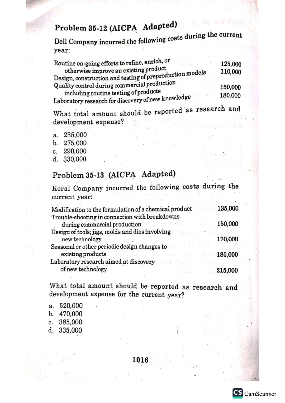 Problem 35 - Intermediate Accounting (Volume One) 2021 Edition Author ...