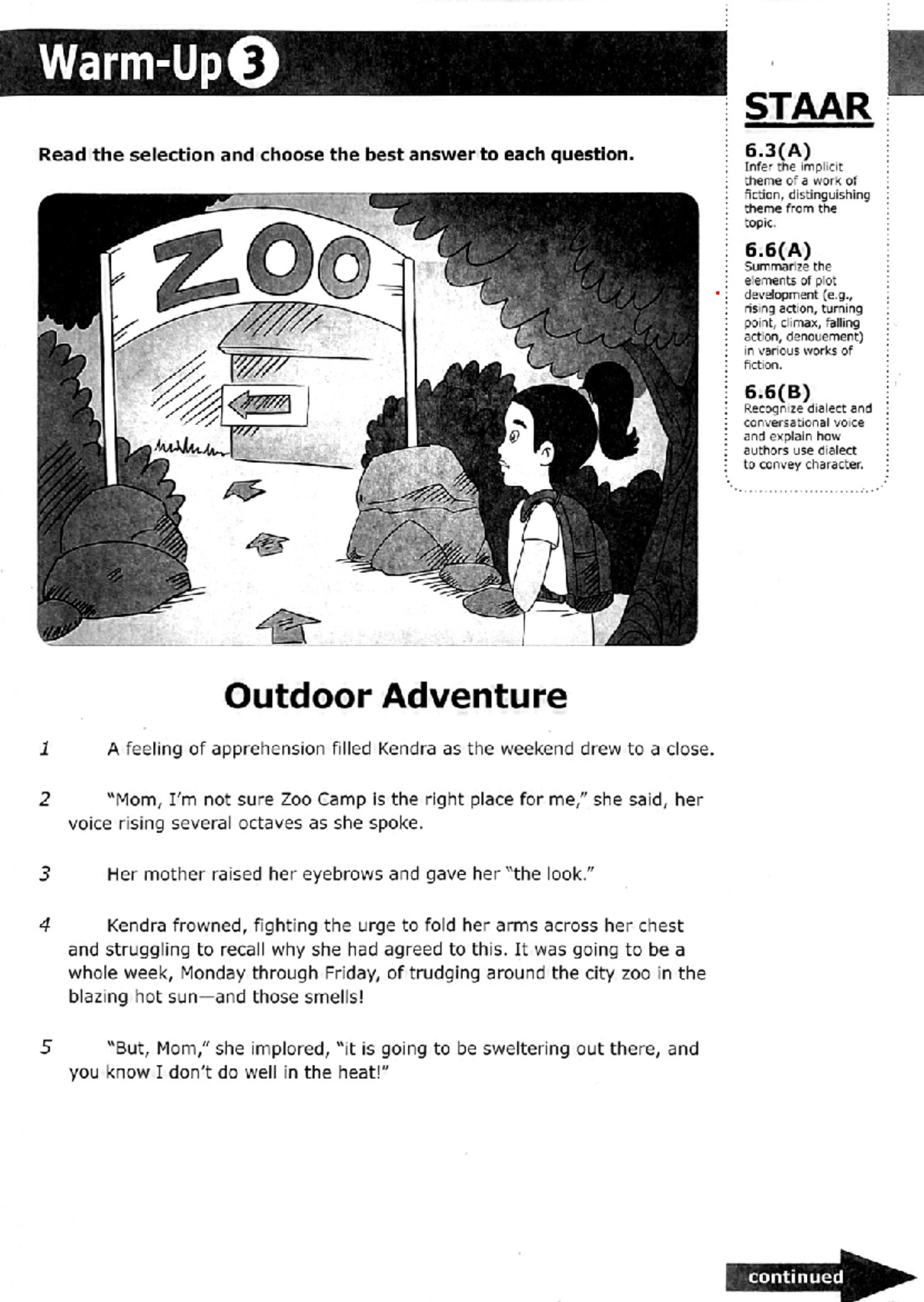Outdoor Adventure Reading Comprehension — September 4, 2020 - Studocu