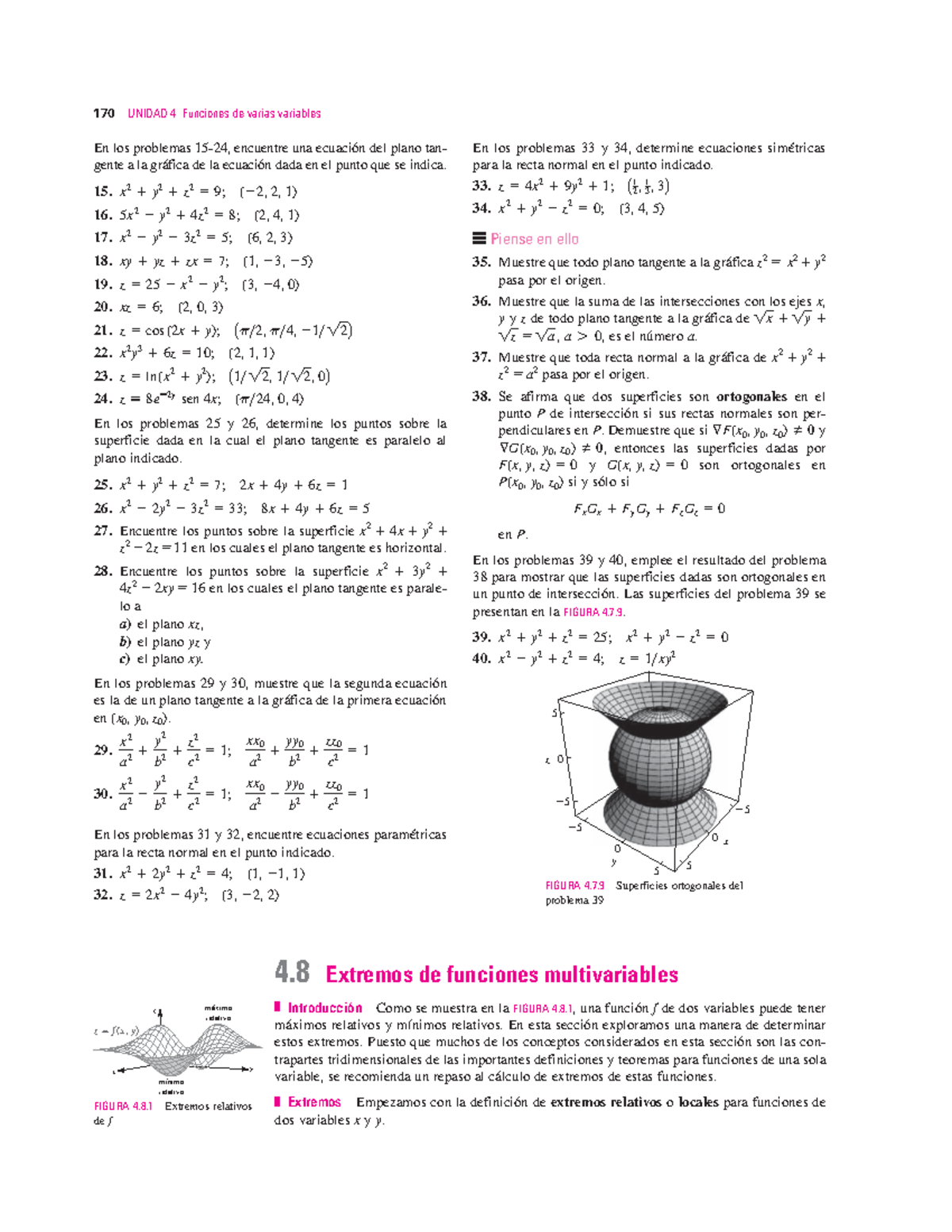 06 extremos funciones - Material de cálculo multivariable - En los ...