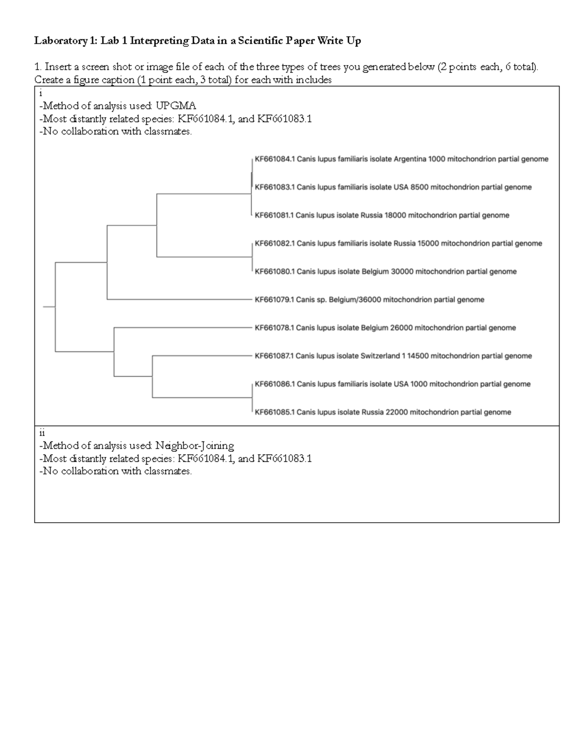 Lab 1 Interpreting Data In A Scientific Paper Lab Write Up - Create A