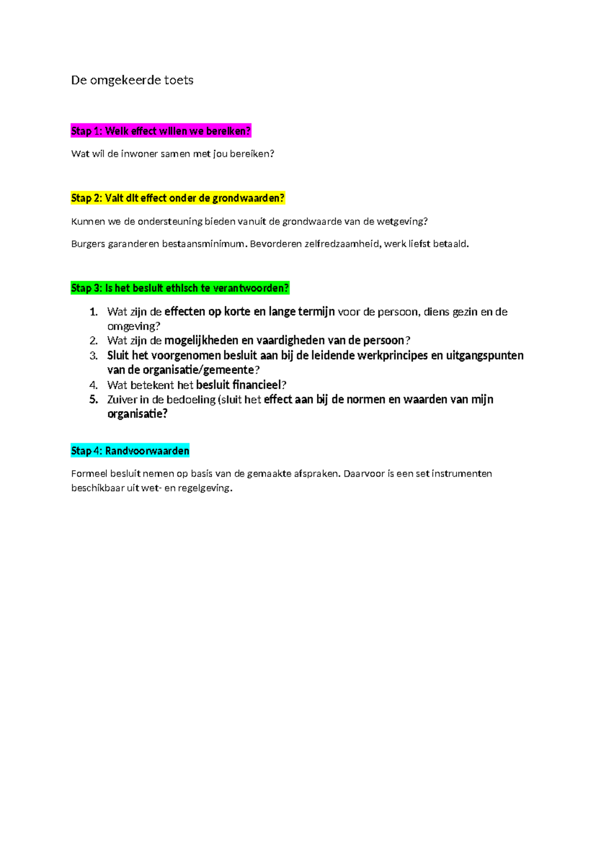 Kopie van Kopie van De omgekeerde toets - De omgekeerde toets Stap 1 ...