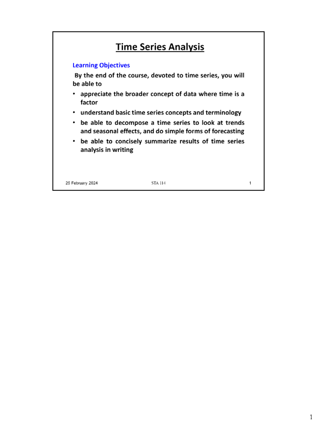 Chapter 2a M Time Series Basics Linear Non Linear Trend Copy Sadc Course In Statistics 4 Th