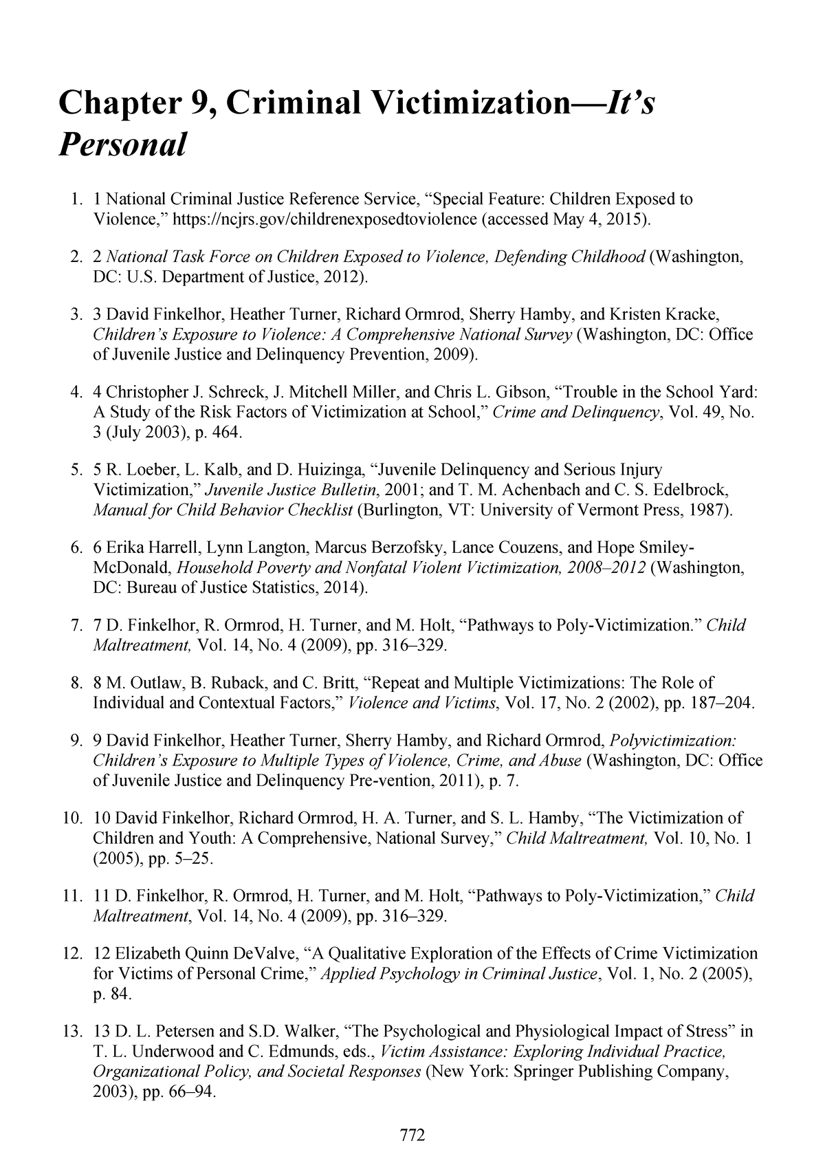 Criminology 2-258 - N/A - Chapter 9, Criminal Victimization—It’s ...