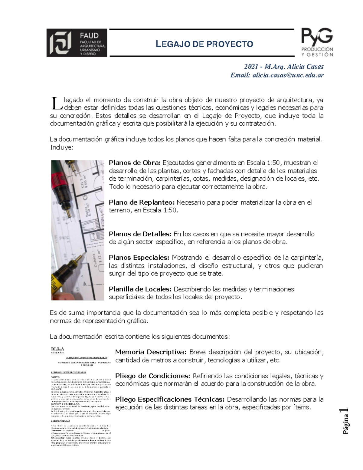 Legajo-de-Proyecto - 1 L LEGAJO DE PROYECTO 2021 - M. Alicia Casas ...