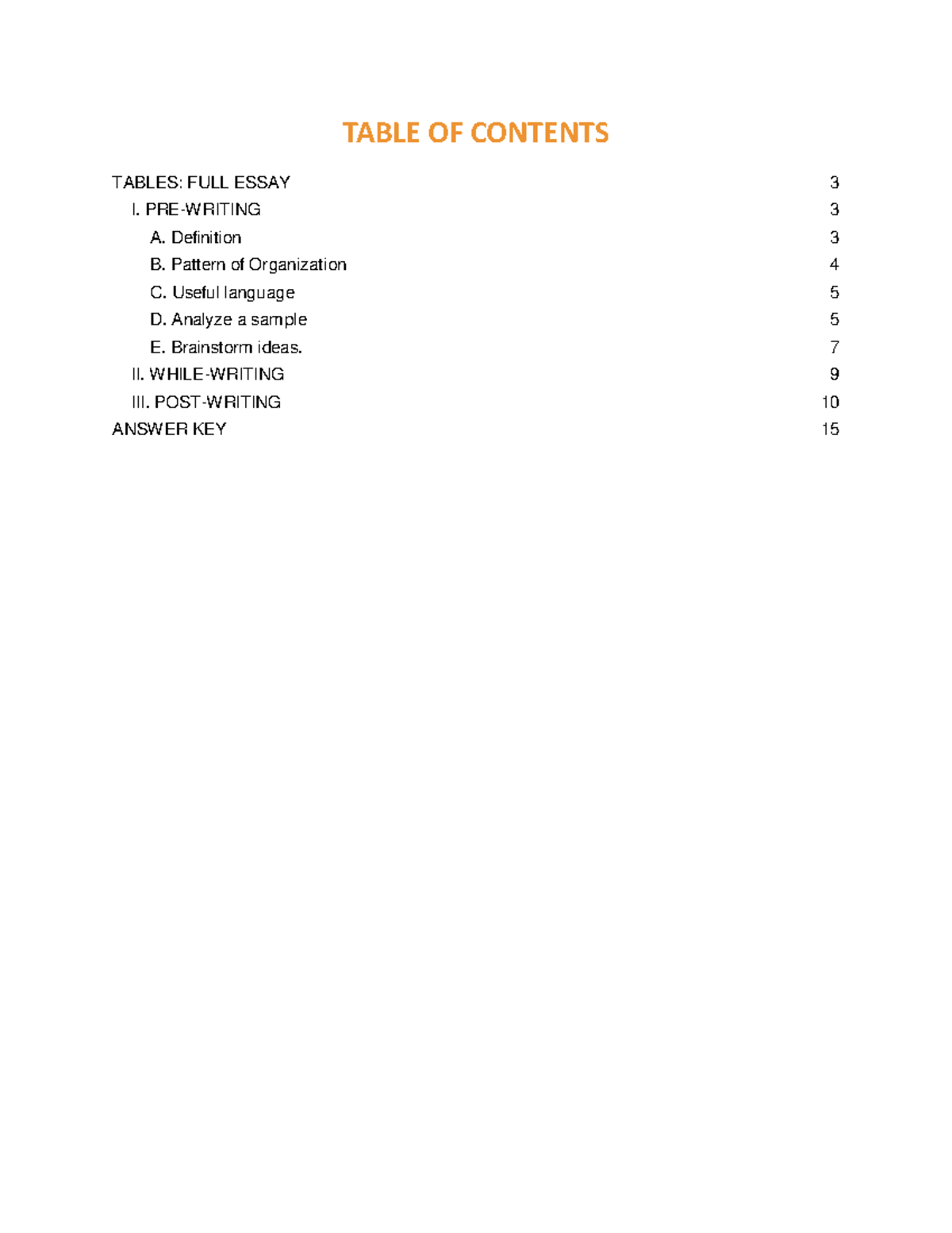 [Official] AVTC6 - Unit 6 - Tables - TABLE OF CONTENTS TABLES: FULL ...