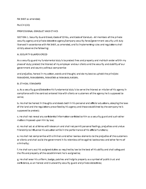 Law Enforcement Code of Ethics - I will keep my private life unsullied ...