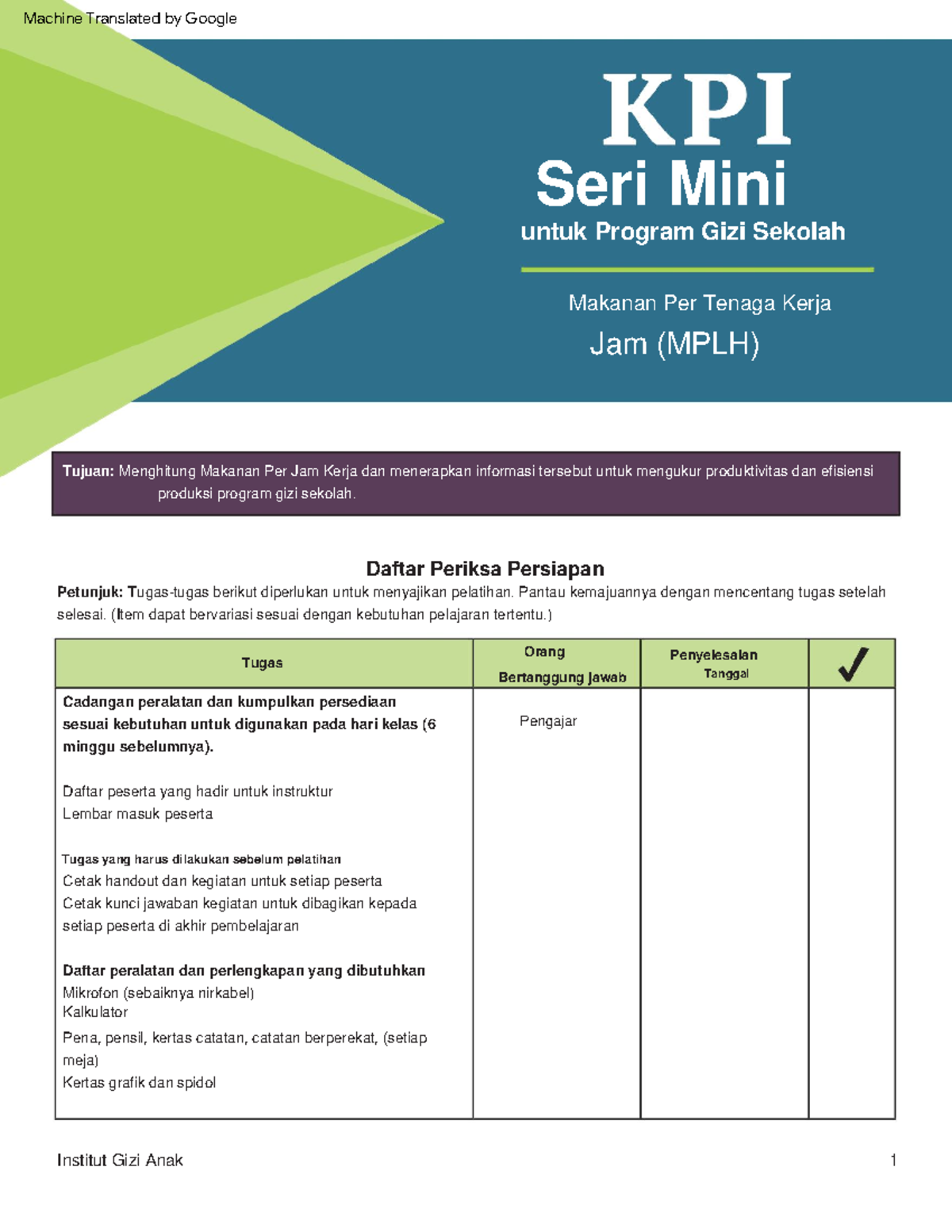 KPI-Mini-Series-Meals-Per-Labor-Hour-MPLH - Seri Mini Makanan Per ...