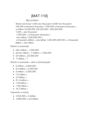 Frequency table - info - Mat-110 Frequency Table Frequency refers to ...