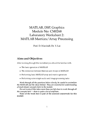 Lab Sheet 3: MATLAB Functions, Graphics and GUI - MATLAB, DSP, Graphics ...