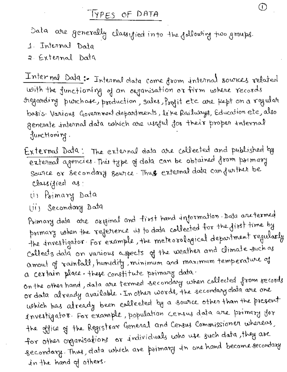 Notes of QTB[Unit-1] - TYPE5 oF DflTfi 5cttQ afln 8€neTa&*;I c&a+ts ...