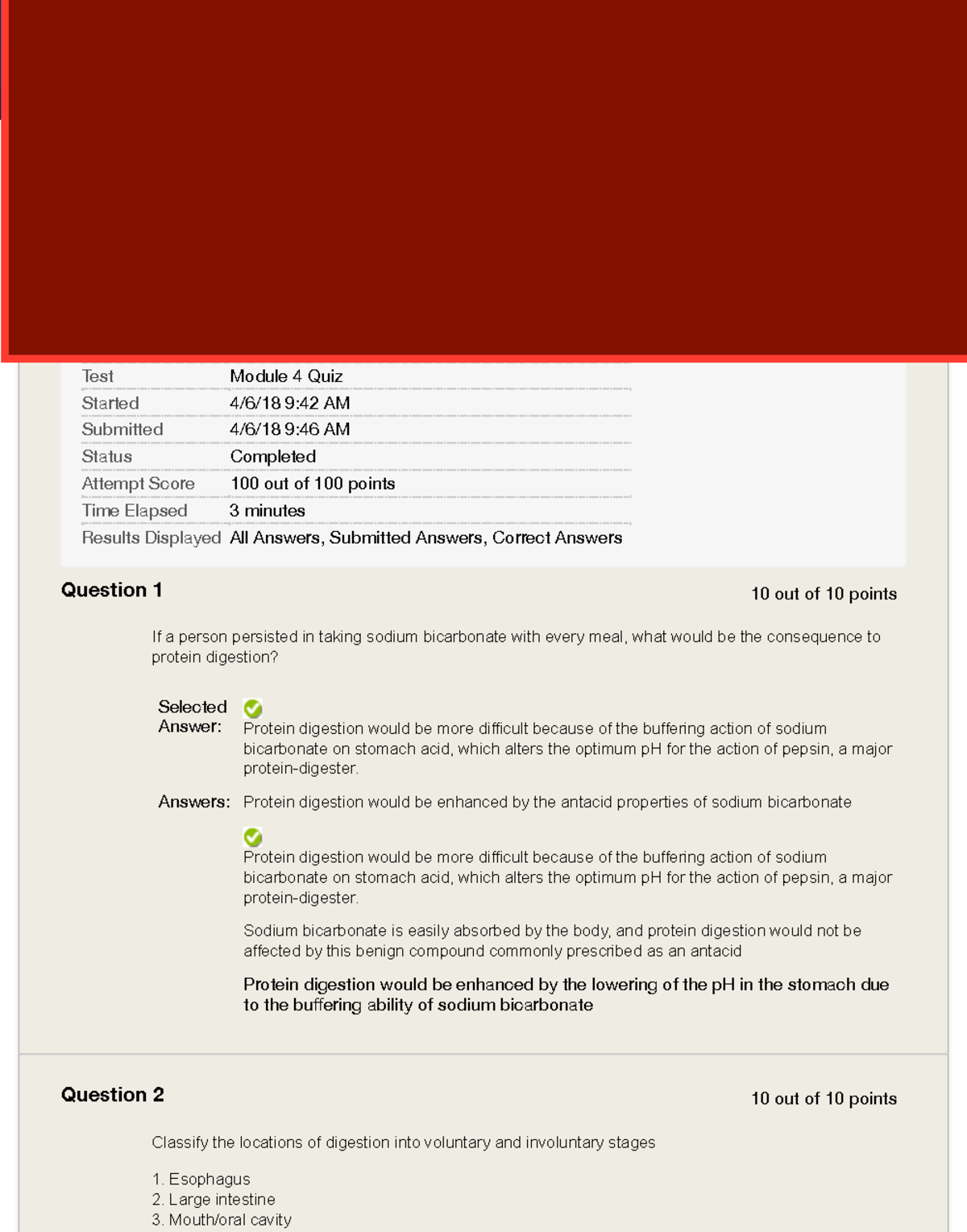 Module 4-quiz - Medical H Learning Modules ... Assessments Review Test ...
