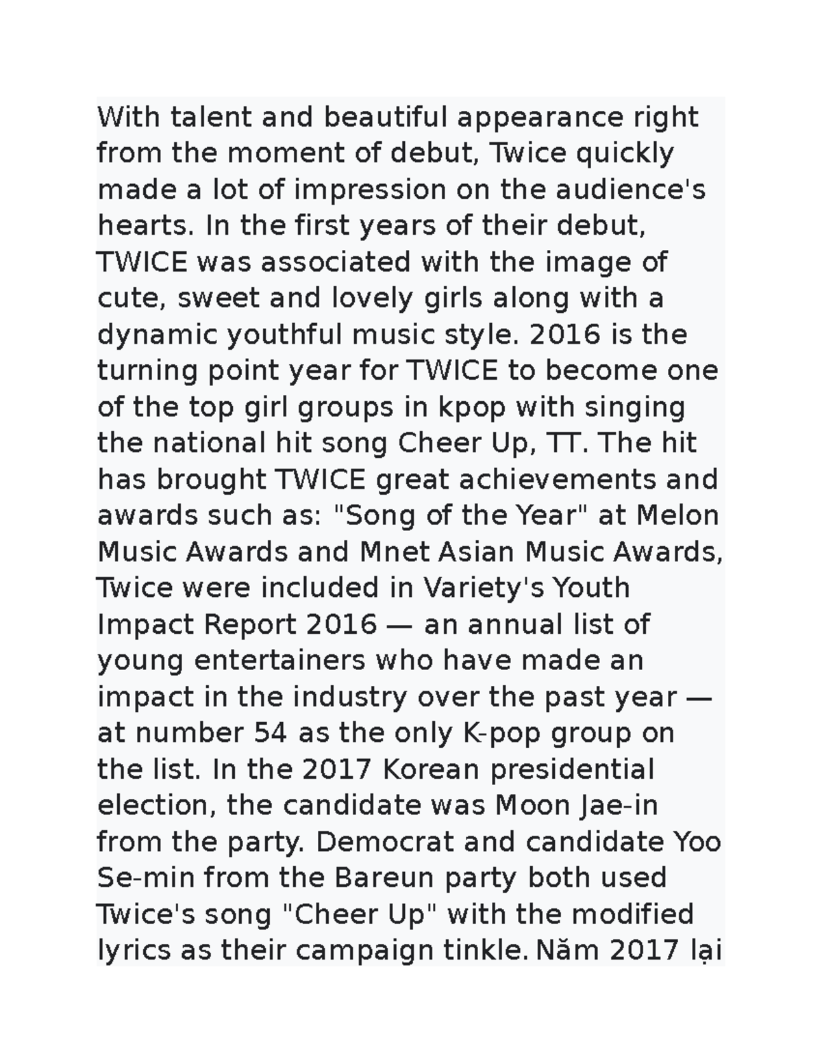 With talent and beautiful appearance right from the moment of debu1 - In the first years of ...