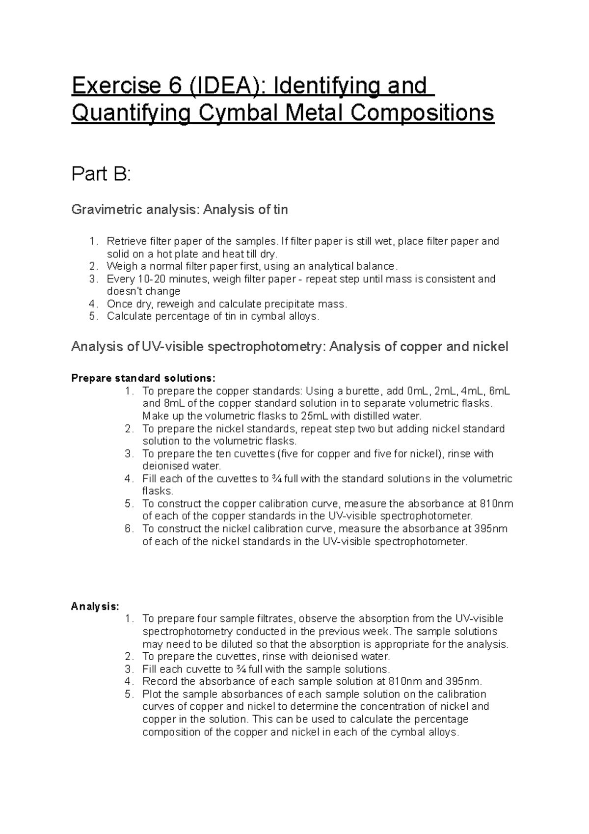 LAB 6B - Method AND RISK Assesment IDEA PRAC - Exercise 6 (IDEA ...