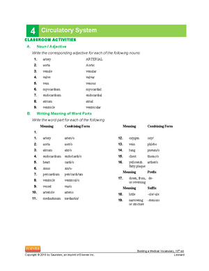 Words - Chapter 5 of Acquiring Medical terminology - WORD ROOTS NOTES ...
