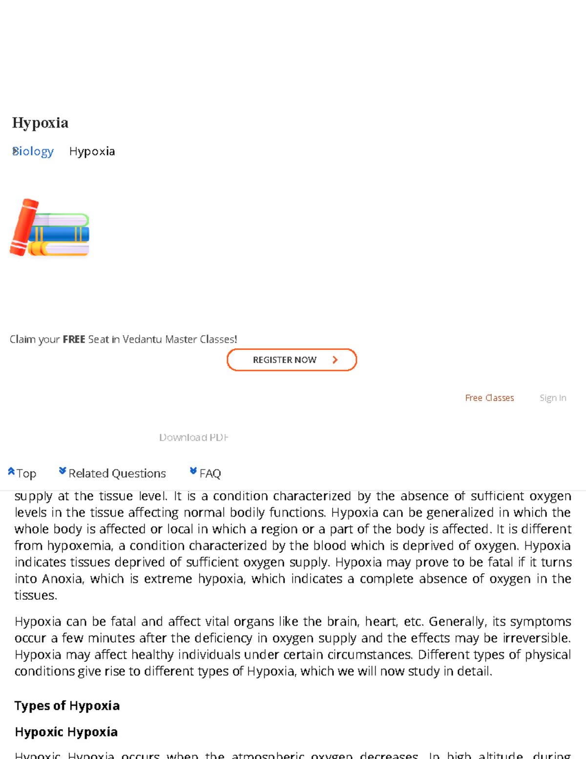Hypoxia – Types, Causes, Signs and Important FAQs - Hypoxia What is ...
