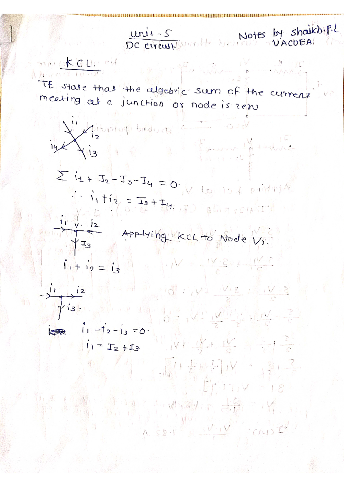 BEE-U05 Vacoea - unit 5 dc ckt notes - OSS ee (oT CUTE TREE PET ETL 82 ...