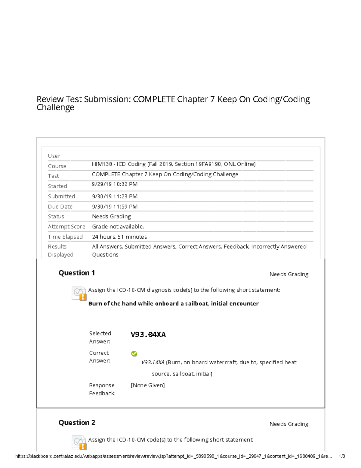 Chap 7 keep on - practice quiz - HIM158 - Studocu