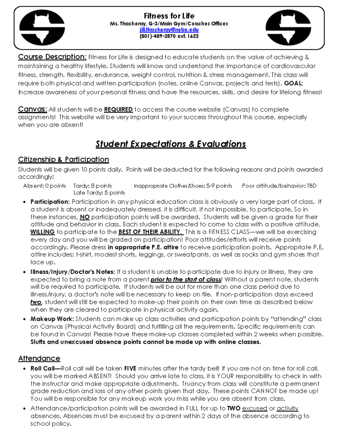 FFL Disclosure 2024 - i need help - Course Description: Fitness for ...