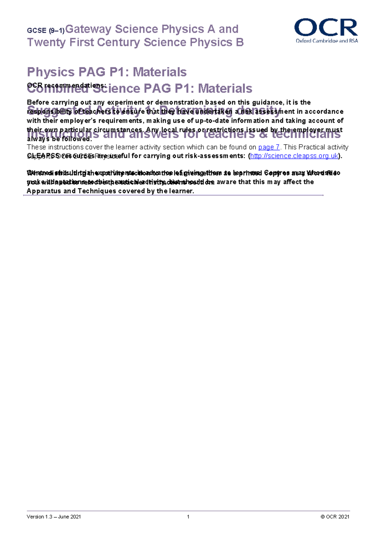 293854 pag activity physics materials suggestion 1 - Twenty First ...