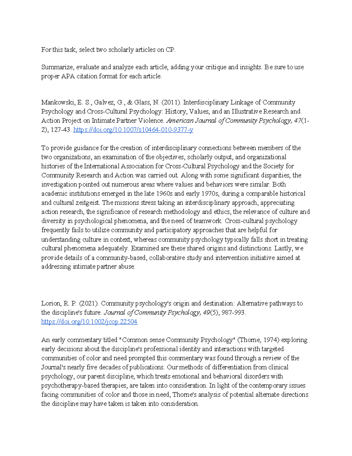 1-2 Annotated Bibliography-1 - For this task, select two scholarly ...