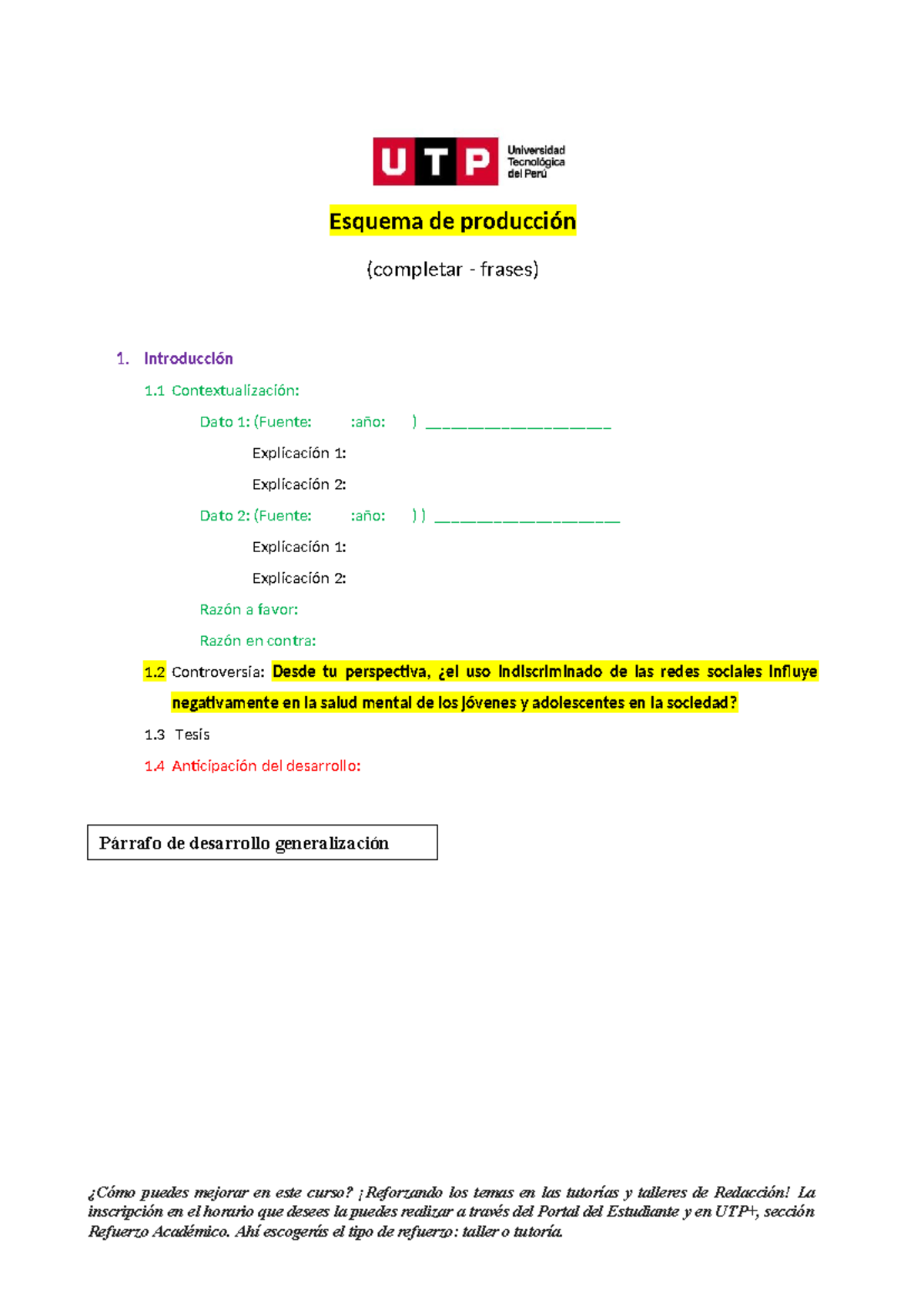 Formato-DE- Esquema-Y- Redacción- Preliminar-TA2-2024 Crnyzl - Esquema de producción (completar ...