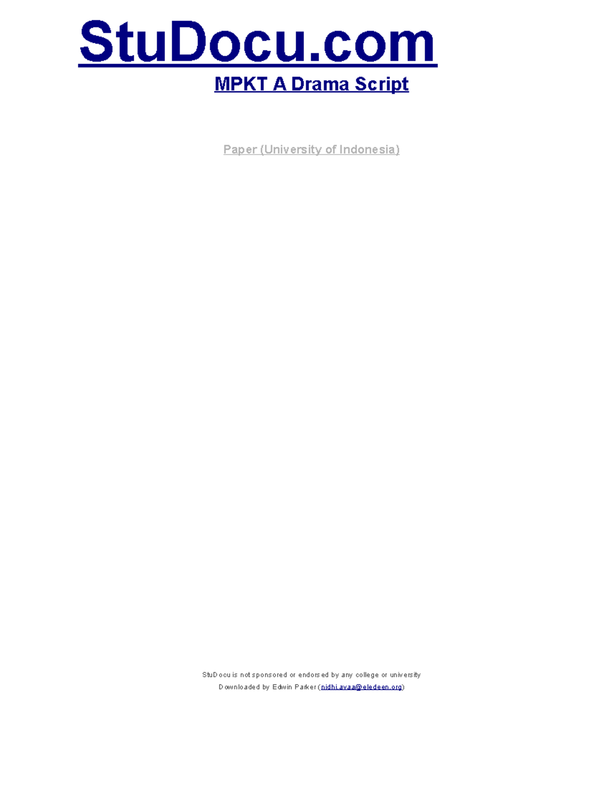 Naskah-drama-mpkt-a WPS PDF convert en-US - StuDocu MPKT A Drama Script Paper (University of ...