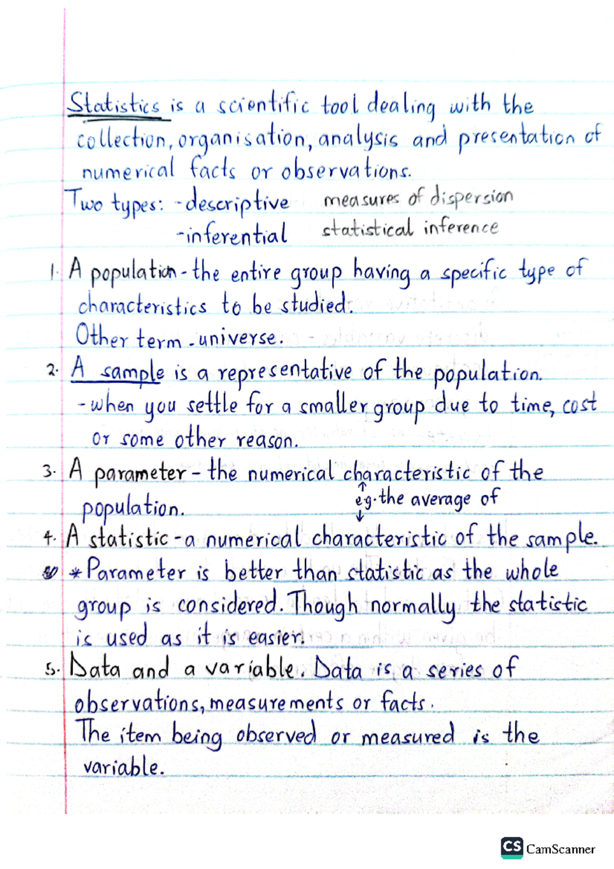 Statistics introduction - Quantity Surveying - UoN - Studocu