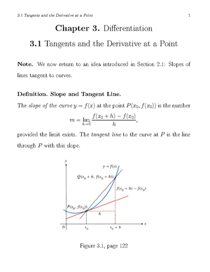 Section 3.3- Differentiation Rules - Chapter 3. Differentiation 3 ...