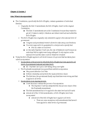 Government Notes - Chapter 1 section 1 Aim- what are the principles of ...