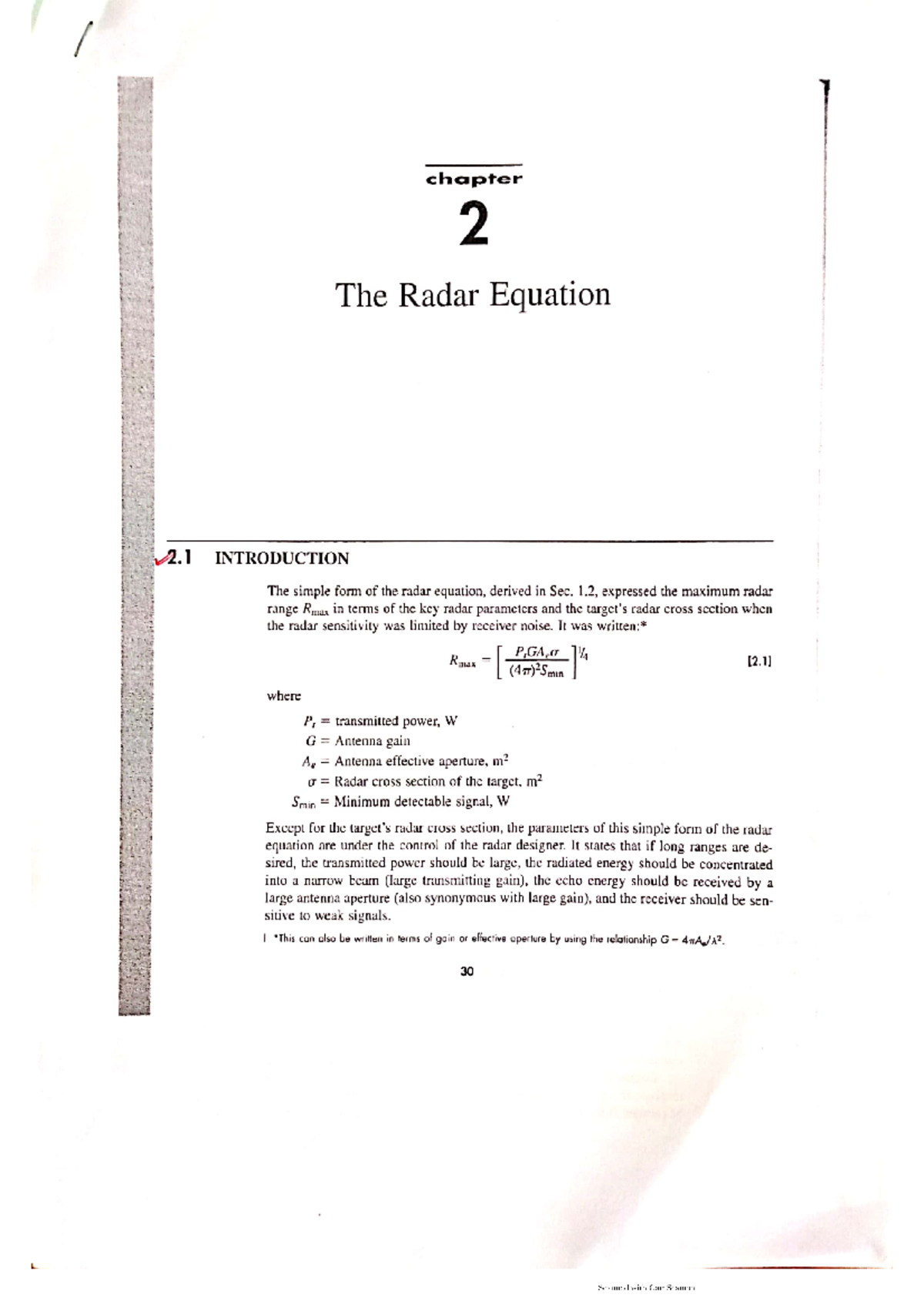 2nd module Radar engg - UTBHBCHHCC - Civil engineering - Studocu