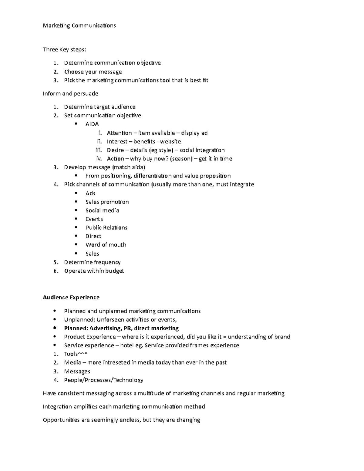 Deca marketing communications - Marketing Communications Three Key ...